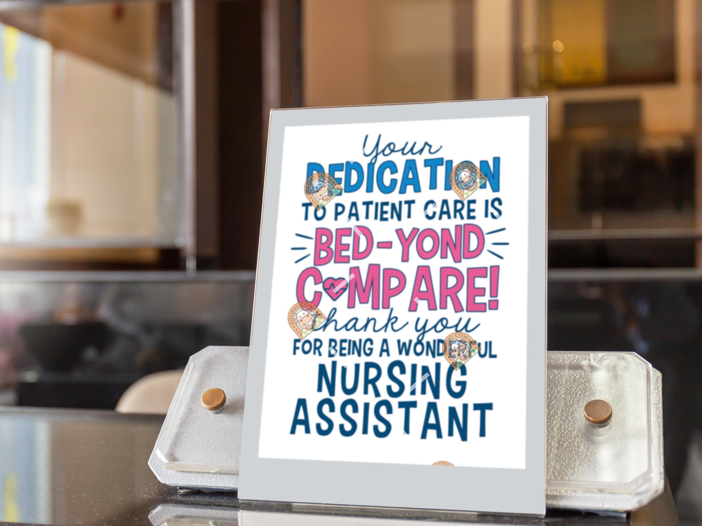 Nursing Assistant Gift, Printable CNA Week Card, CNA Week Sign, Thank ...
