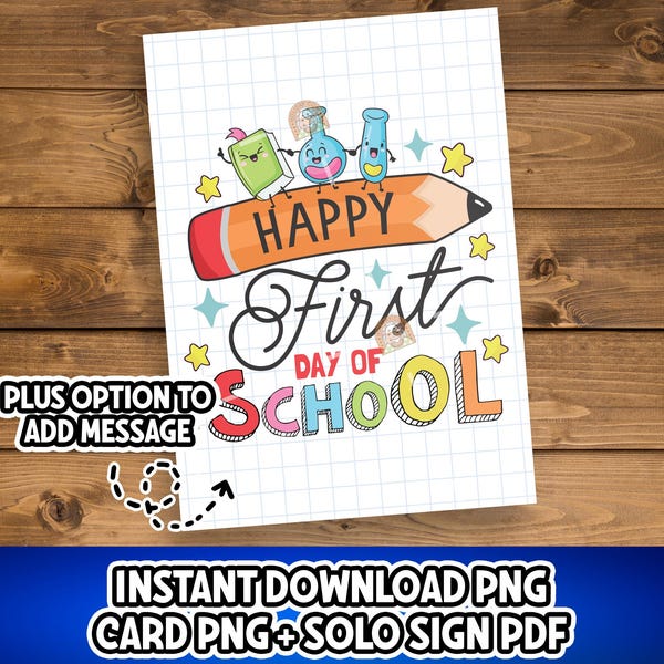 Welcome Back to School Card for Students - Etsy