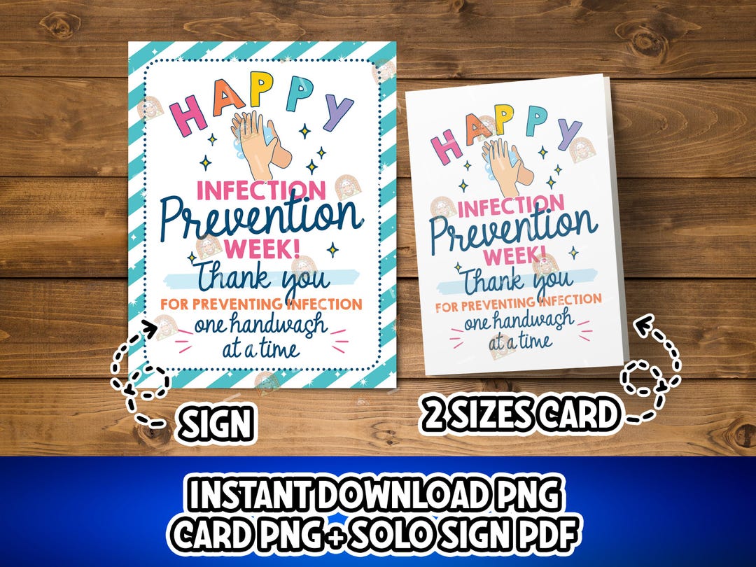 Infection Prevention Week Sign, Printable IP Week Sign, Hand Hygiene ...