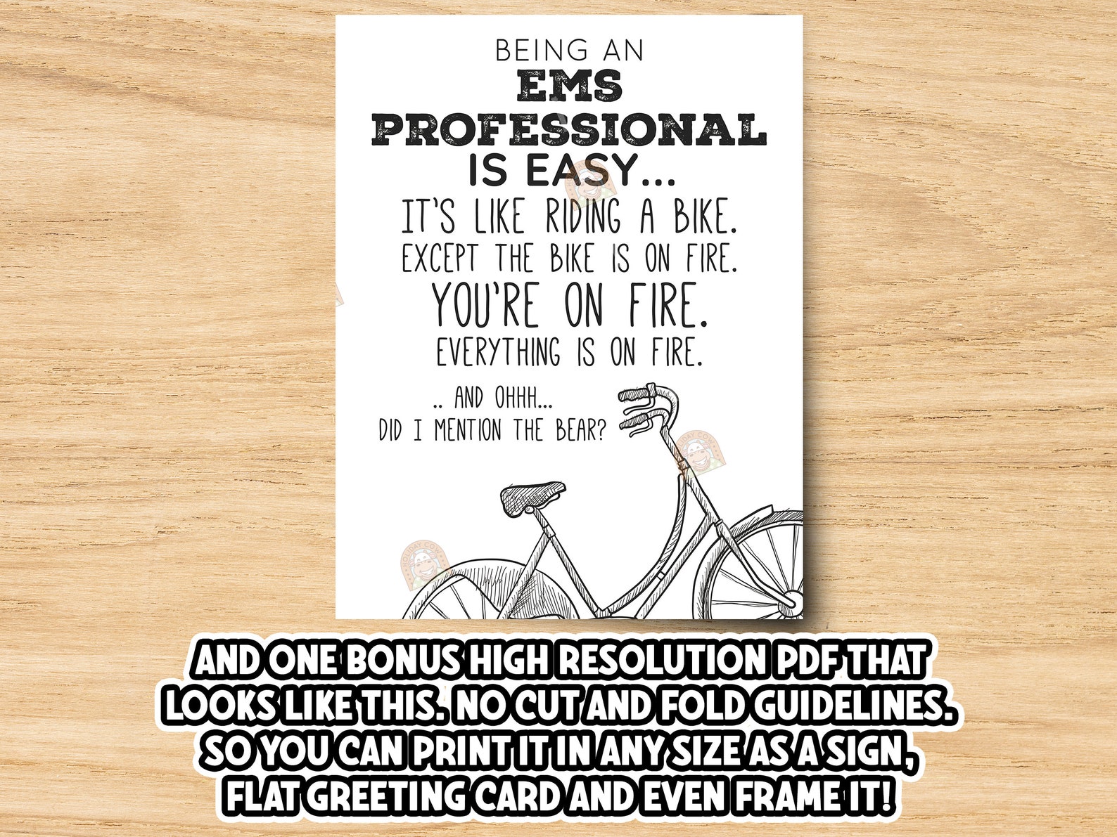 EMS Week Gifts, Ems Week Card Printable, Ems Appreciation, Emergency ...