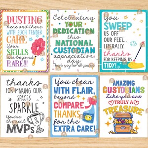 Custodian Day Signs Printable, Custodian Appreciation Gift, Thank You ...
