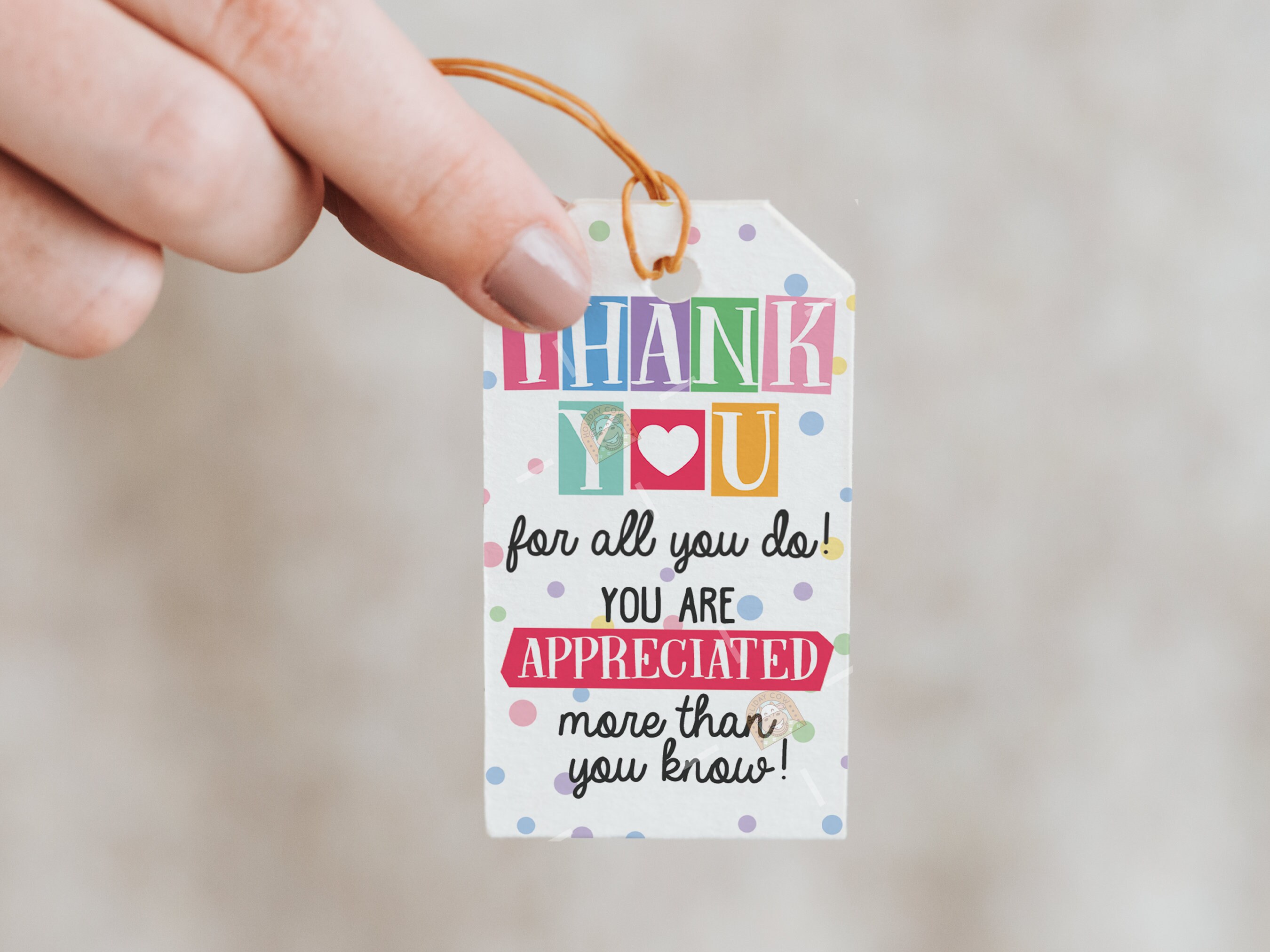 Teacher Appreciation Gift Tags Printable, Teacher Thank You Gift Tag ...
