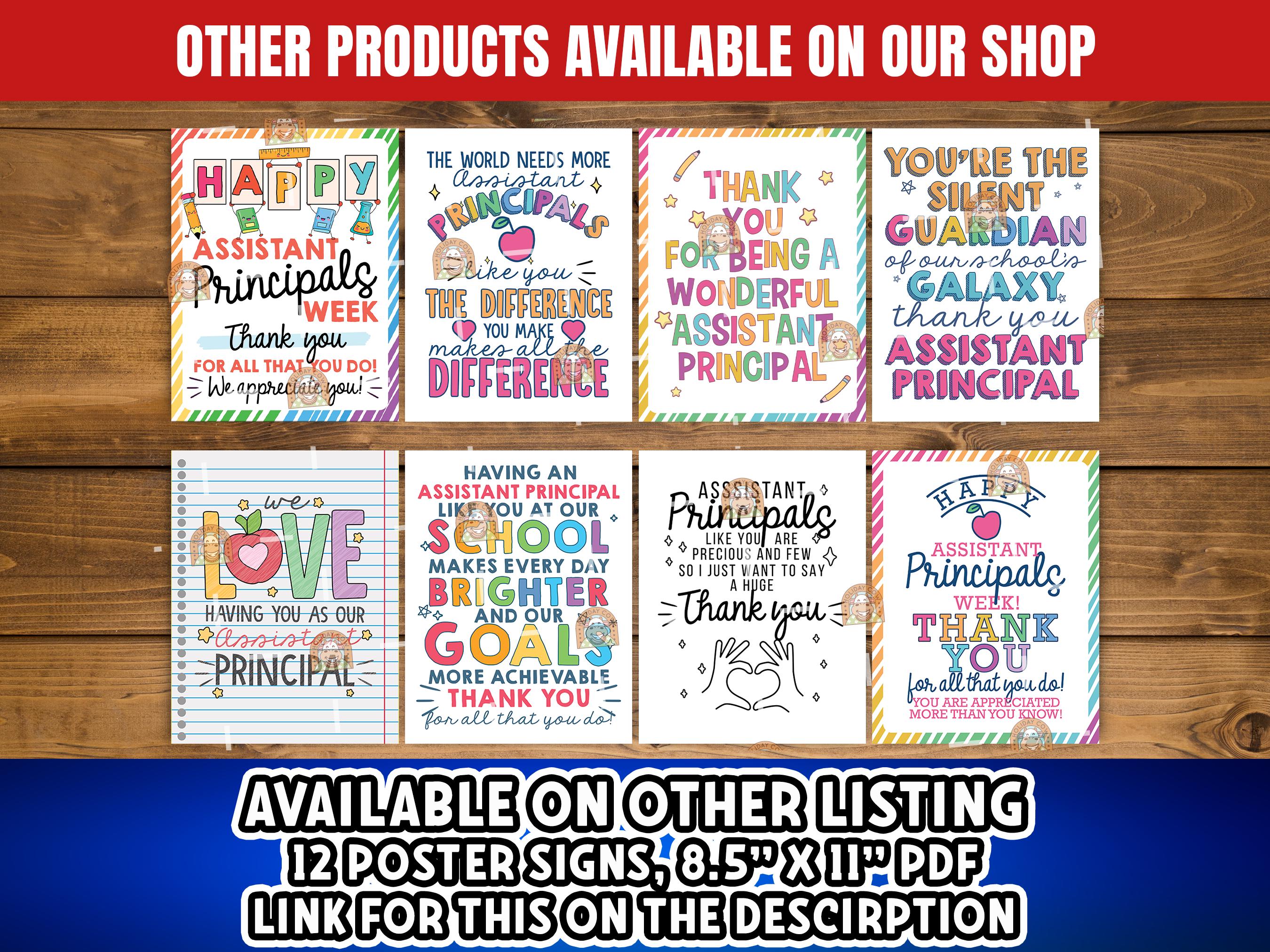 Assistant Principals Week Gift Tag, Assistant Principal Week Tag ...