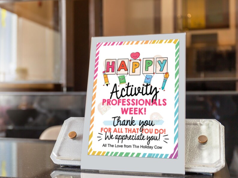 Activity Professionals Week Card, Activity Professionals Gifts ...