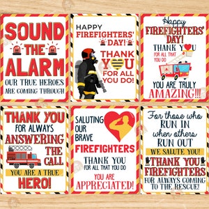 Firefighters Signs Set of 10, Printable Firefighters Poster ...