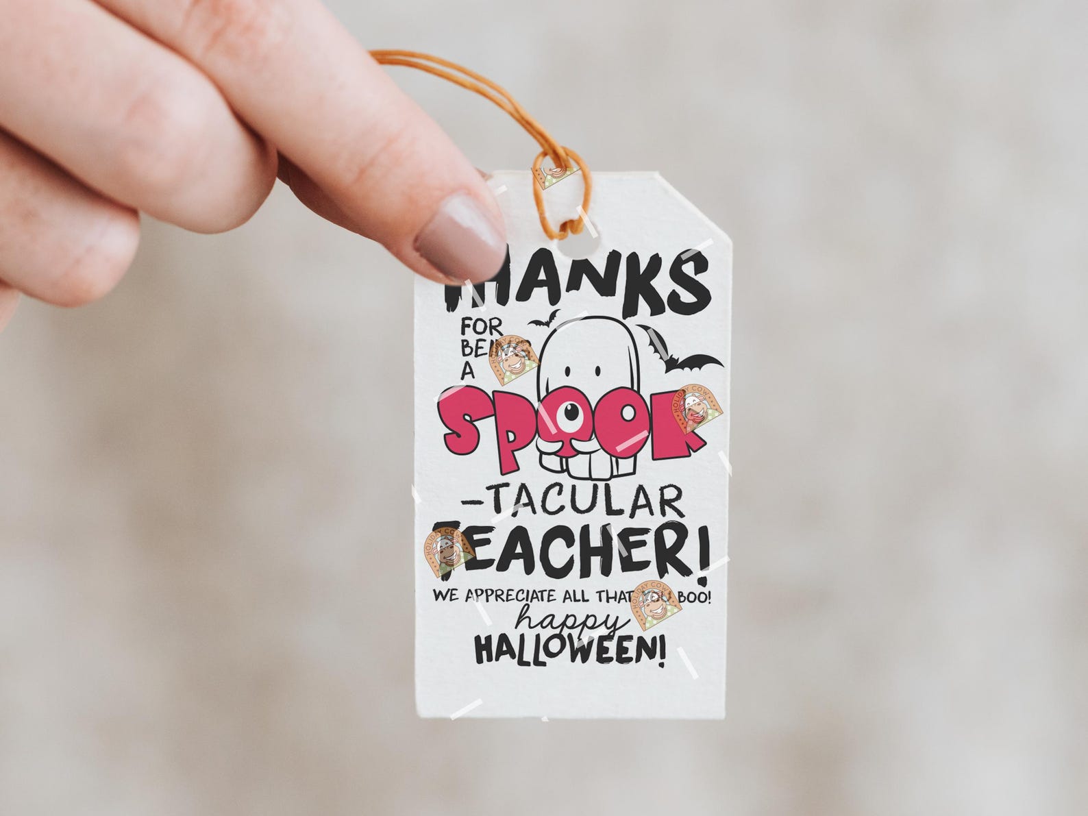 Teacher Halloween Printable Tag, Thanks for Being A Spooktacular ...