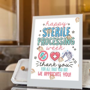 Sterile Processing Week Printable Signs, Sterile Processing Tech Gifts ...
