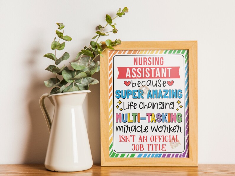 CNA Week Signs Printable Bundle, Certified Nursing Assistant Gifts, CNA ...