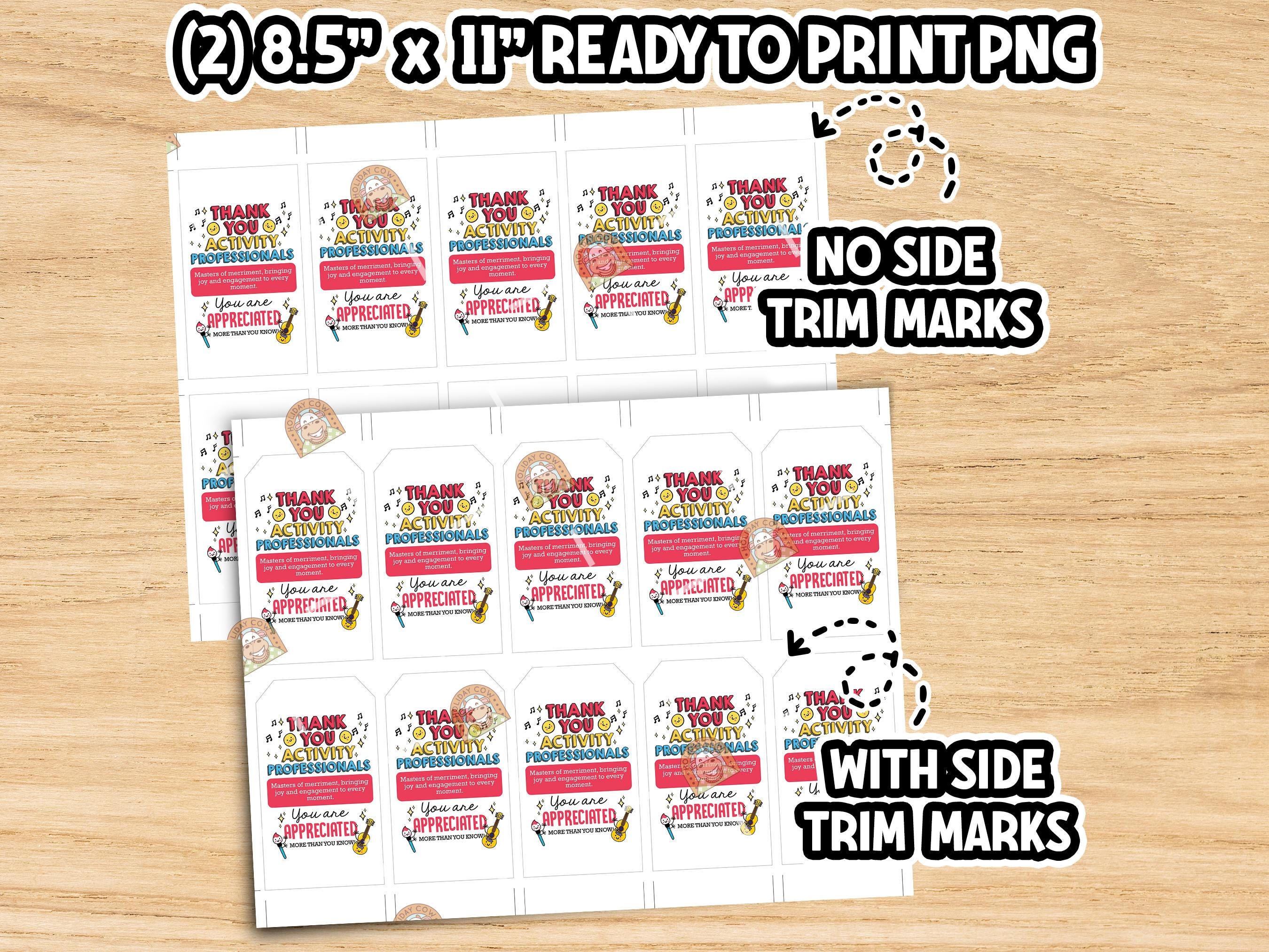 Activity Professionals Gift Tag, Printable Activity Professionals Week ...