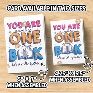 Librarian Gift, Printable Librarian Card, Thank You Librarian Day Gift ...