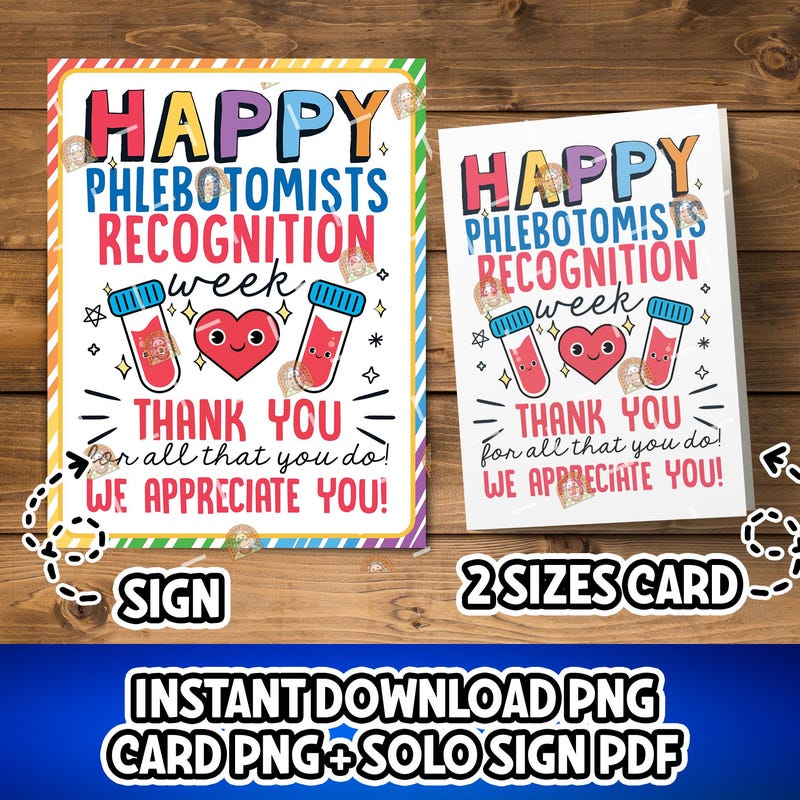 Phlebotomy Week Cards - Etsy