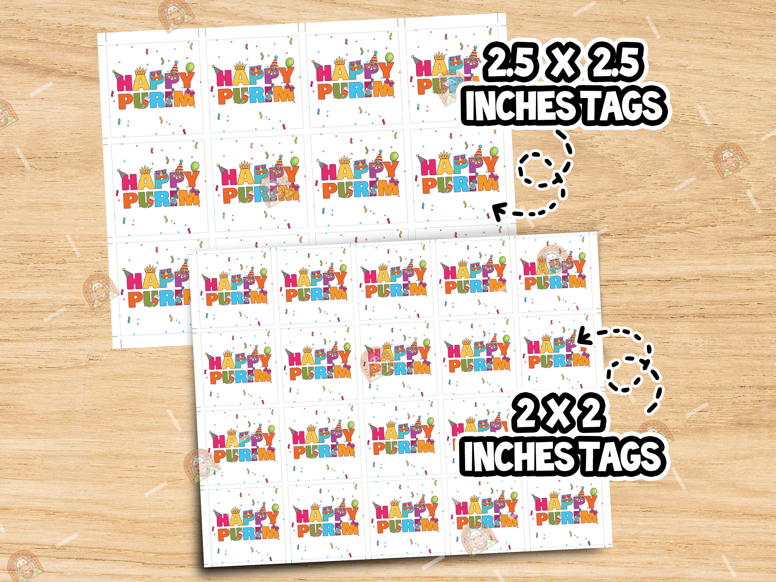 Printable Purim Tags, Purim Gift Tags, Purim Card, Purim Sign, Purim ...