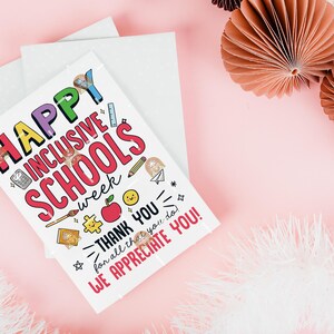Inclusive Schools Week Sign Printable, Thank You Inclusive Education ...