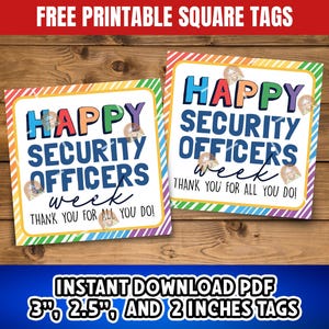 Security Officers Week Signs Printable, Security Officers Appreciation ...