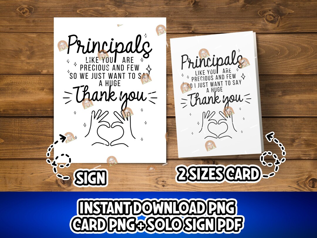 Principal Appreciation Gift, School Principal Gift , Printable ...