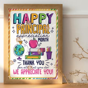 Principal Appreciation Month Card Printable, National Principals' Month ...