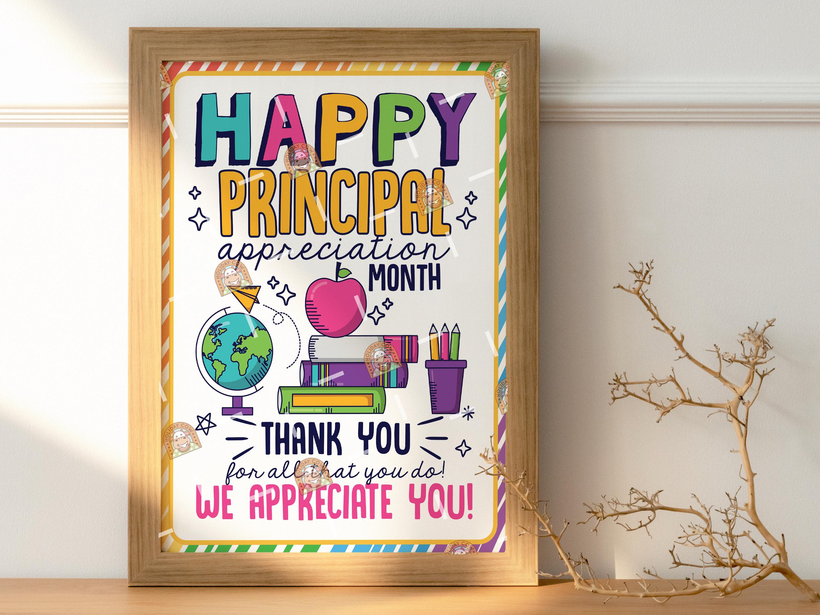 Principal Appreciation Month Card Printable, National Principals' Month ...