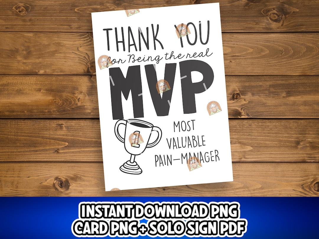 Physical Therapy Month Gift Printable, Thank You Rehabilitation Card ...