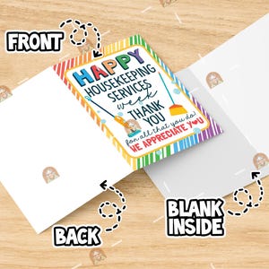 Housekeeping Week Card Printable, Housekeeping Appreciation Week Gift ...