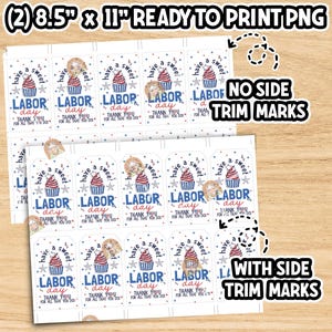 Labor Day Tag, Happy Labor Day Printable Tags, Labor Day Gift Tags ...