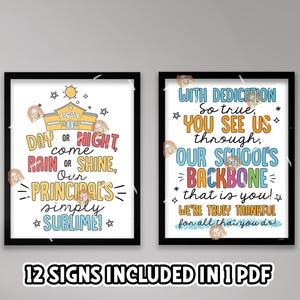 Principal Appreciation Month Sign Printable, National Principals' Month ...