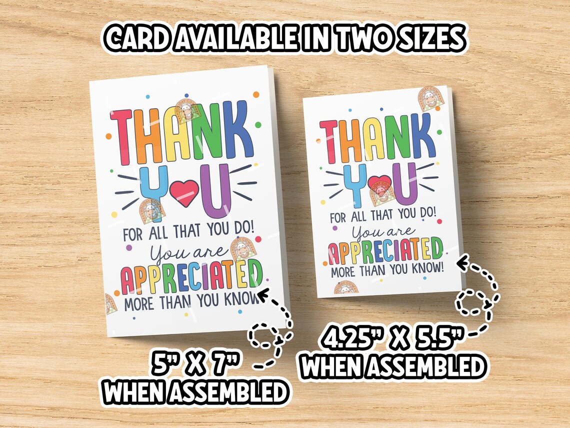 Employee Appreciation Week Gift, Staff Appreciation Card Printable ...