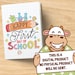 Personalized First Day of School Card Printable, Welcome Back to School ...