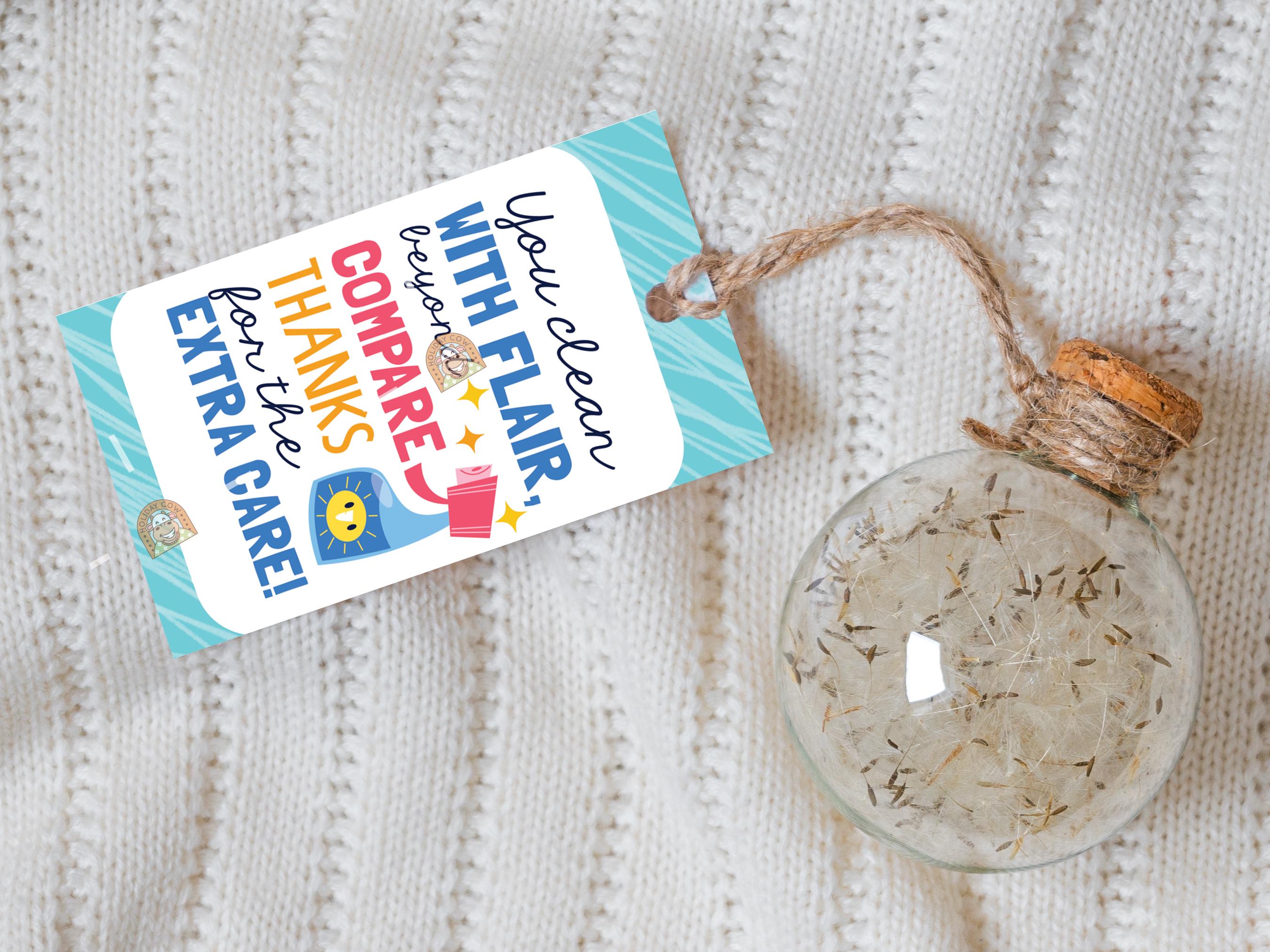 EVS Week Gift Tag Printable, Housekeeping Gift Tag, Housekeeping ...