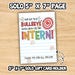 Intern Gift Card Holder, Printable Target Gift Card Holder, Intern ...