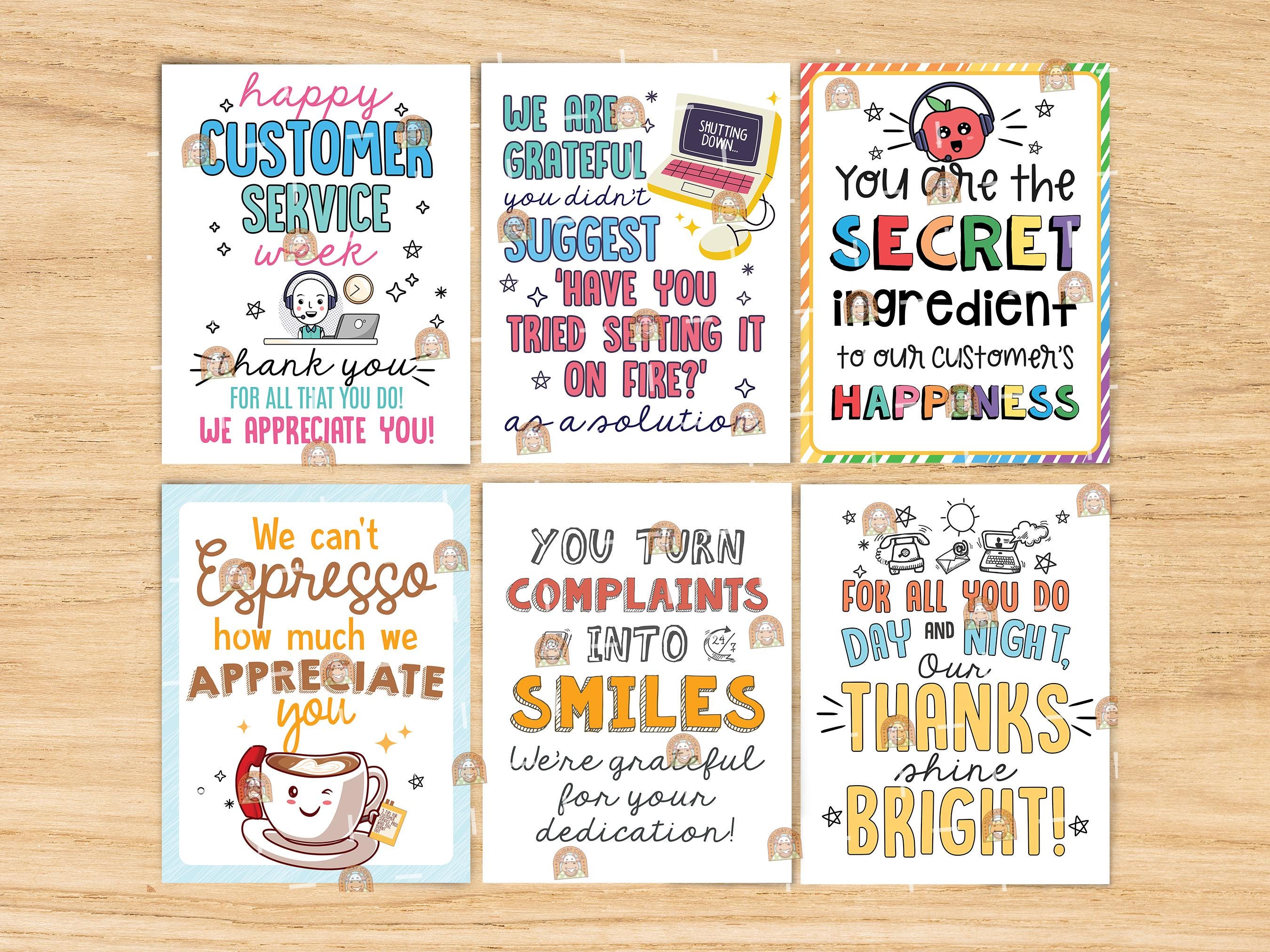 Customer Service Week Sign Printable, Customer Representative ...
