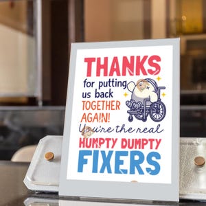 National Rehabilitation Week Gift Printable, Thank You Rehabilitation ...