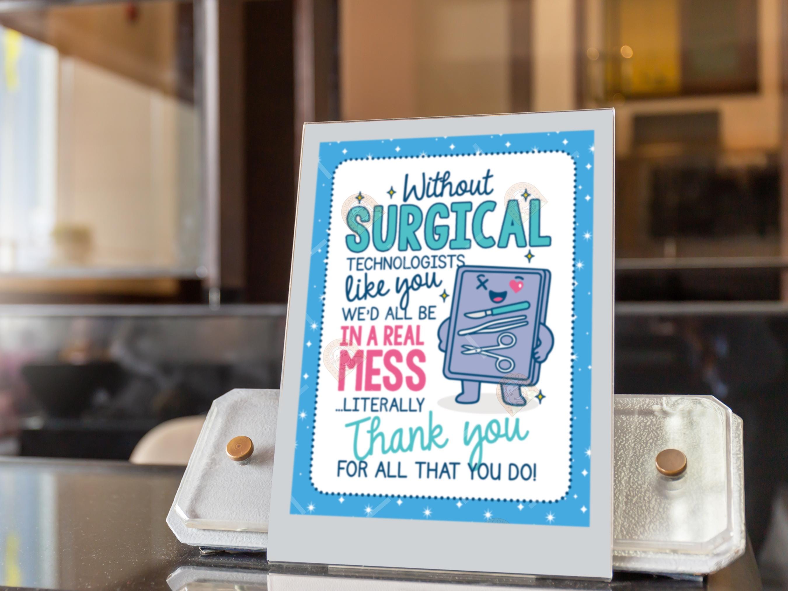 Surgical Tech Gift, Funny Surgical Tech Week, Printable Surg Tech Week ...