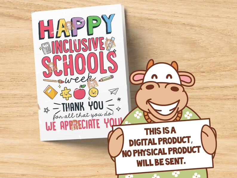 Inclusive Schools Week Sign Printable, Thank You Inclusive Education ...