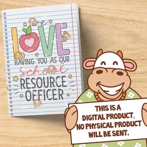 School Resource Officer Gift, School Officer Card Printable, School ...