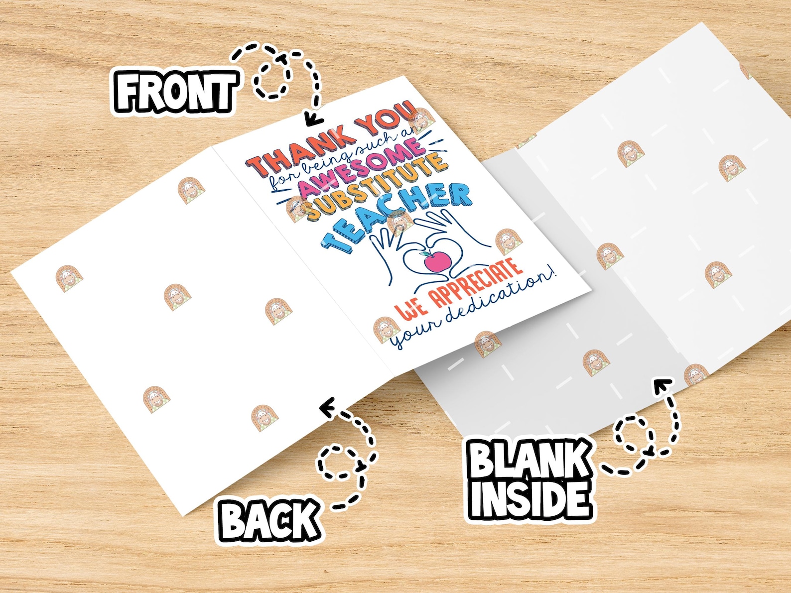 Substitute Teacher Gift, Substitute Teacher Card Printable, Substitute ...
