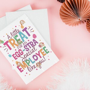 Easter Employee Gift, Printable Thank You Employee Easter Card, Staff ...