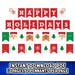 Happy Holidays Banner Printable, Happy Holidays Bunting for Christmas ...