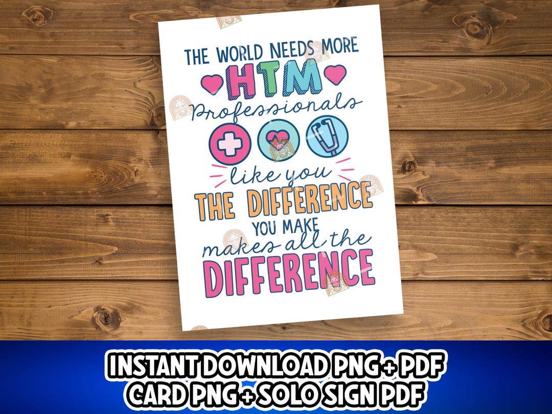 HTM Week Gift, HTM Card Printable, Htm Week Sign, HTM Appreciation Gift ...