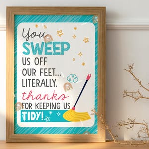 Custodian Appreciation Printable, Custodian Day Sign, Thank You ...
