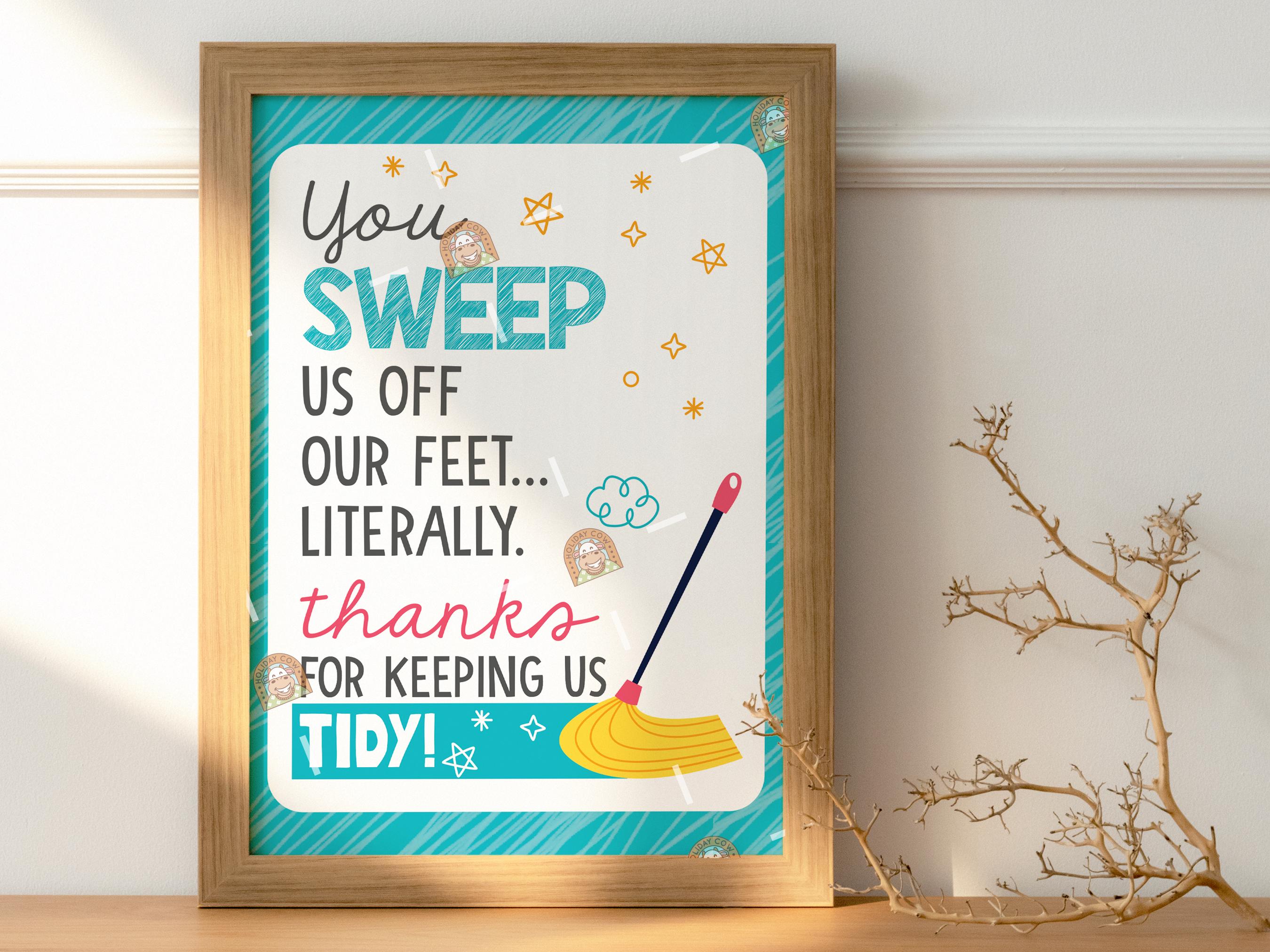 Custodian Appreciation Printable, Custodian Day Sign, Thank You ...