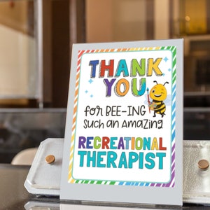 Recreational Therapists Card Printable, Humorous Recreational Therapist ...