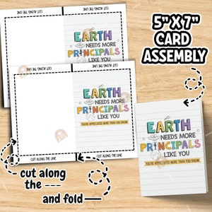 Principal Appreciation Card Printable, School Principal Gift, National ...