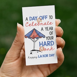 Labor Day Tags, Happy Labor Day Printable Tags, Labor Day Gift Tags ...