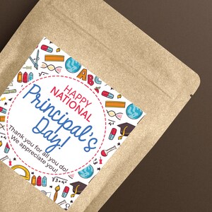 School Principal Gift Tag, Printable Principal Appreciation Tag ...