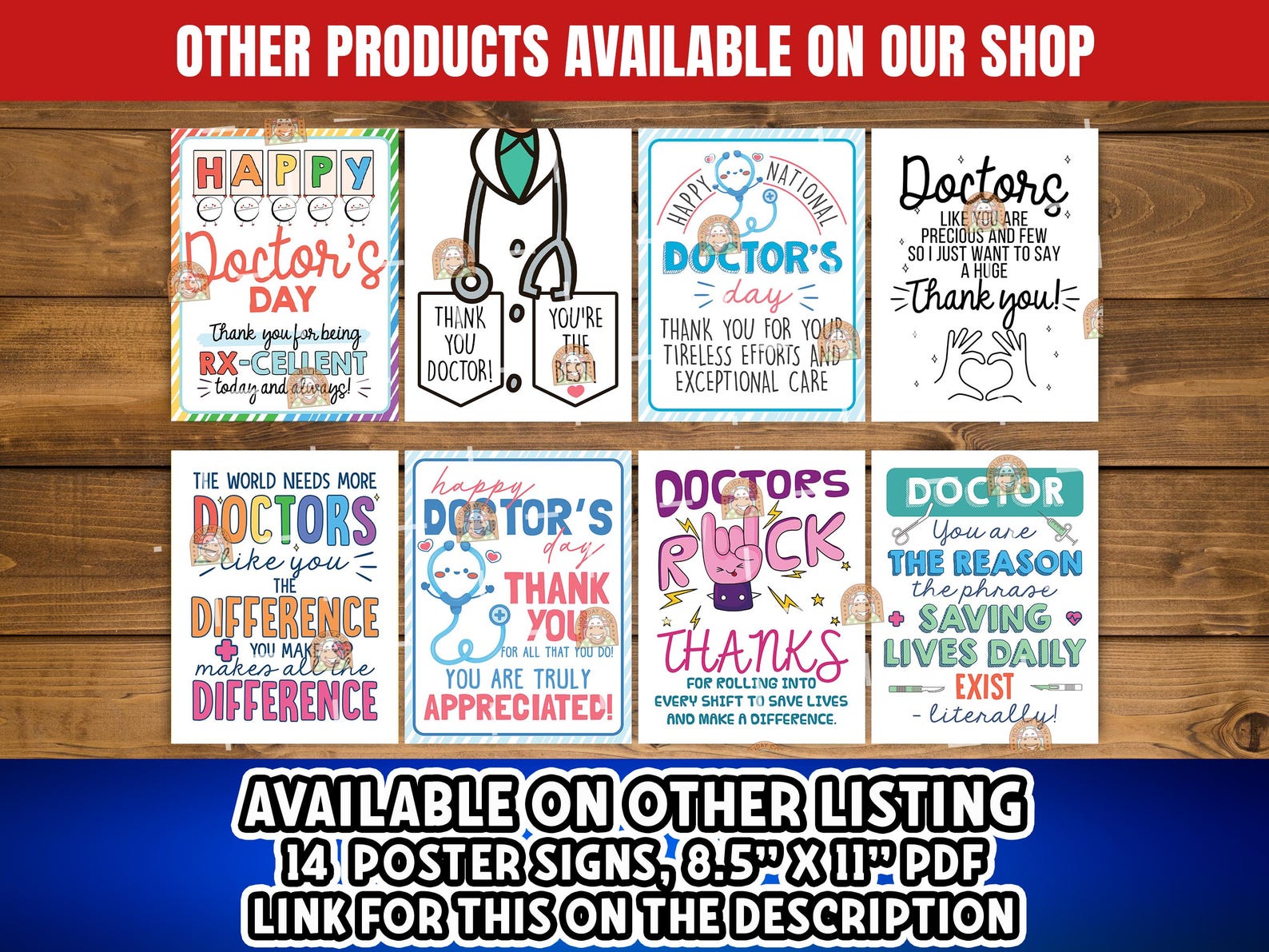 Doctor's Day Tag, Printable National Doctor's Day Tag, Surgeon Gift Tag ...