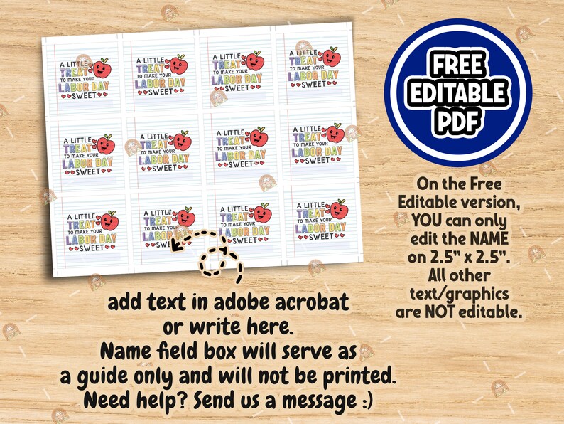 Labor Day Tag, Happy Labor Day Printable Tags, Labor Day Gift Tags ...