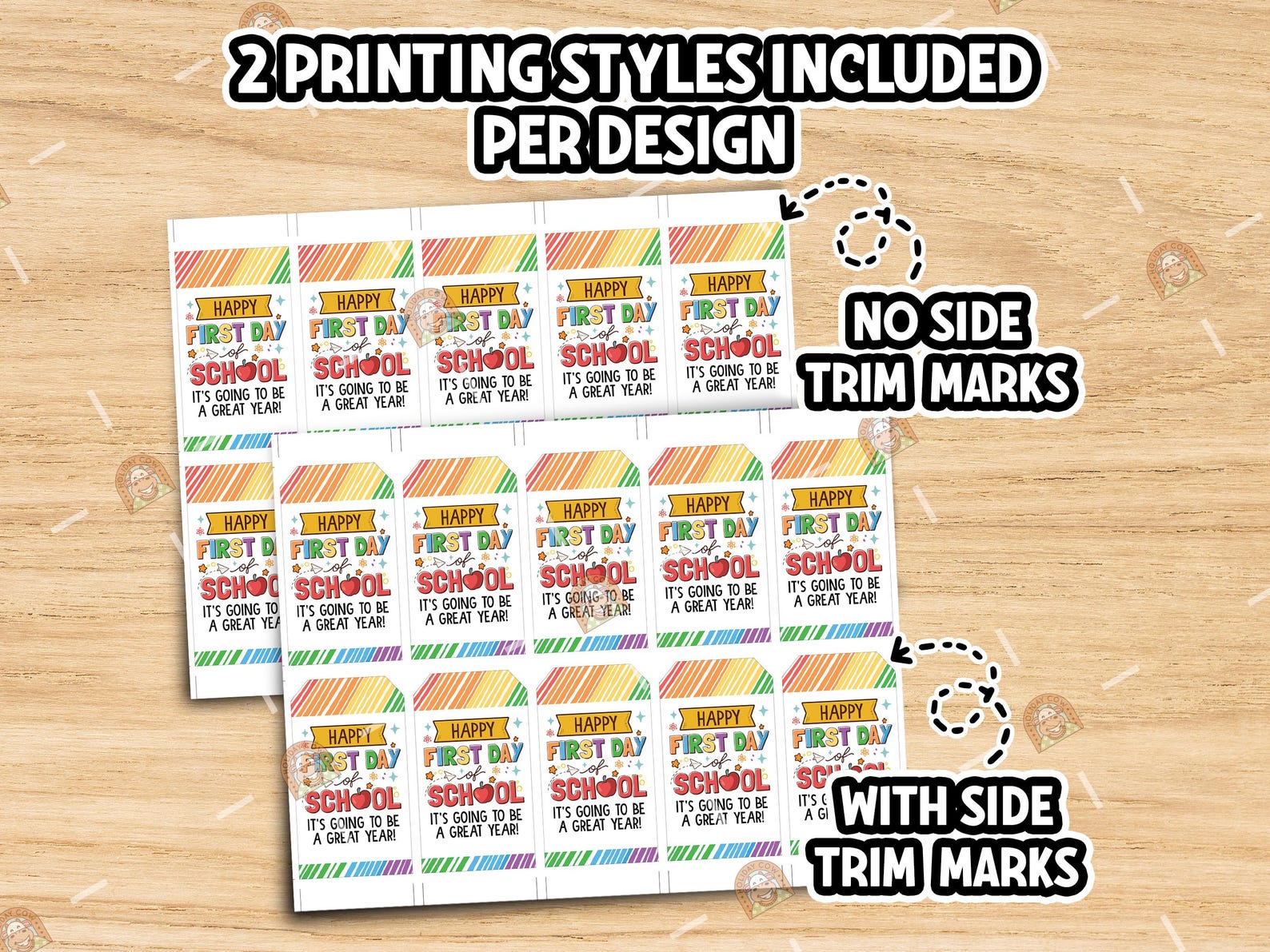 Back to School Tags Printable, First Day of School Tag, 1st Day School ...