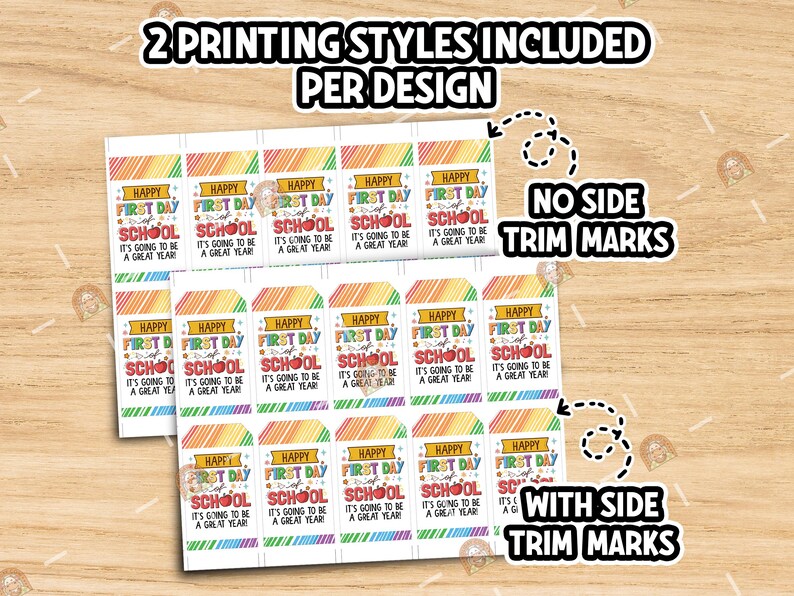 Back to School Tags Printable, First Day of School Tag, 1st Day School ...