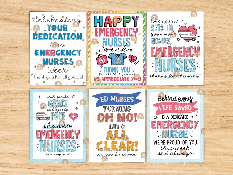 Emergency Nurses Week Signs Printable, Emergency Nurses Week Gift, ER ...