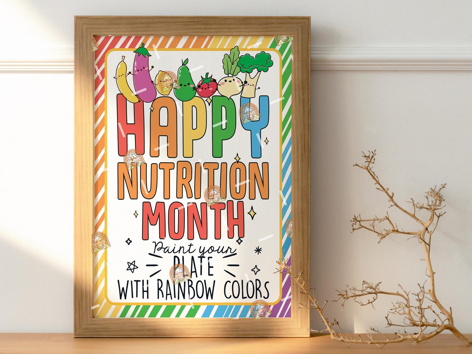 Nutrition Month Card Printable, School Nutrition Month Décor, Nutrition ...